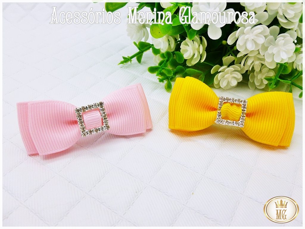 Encomenda - 02 Laços Chanel PP - Ateliê Menina Glamourosa